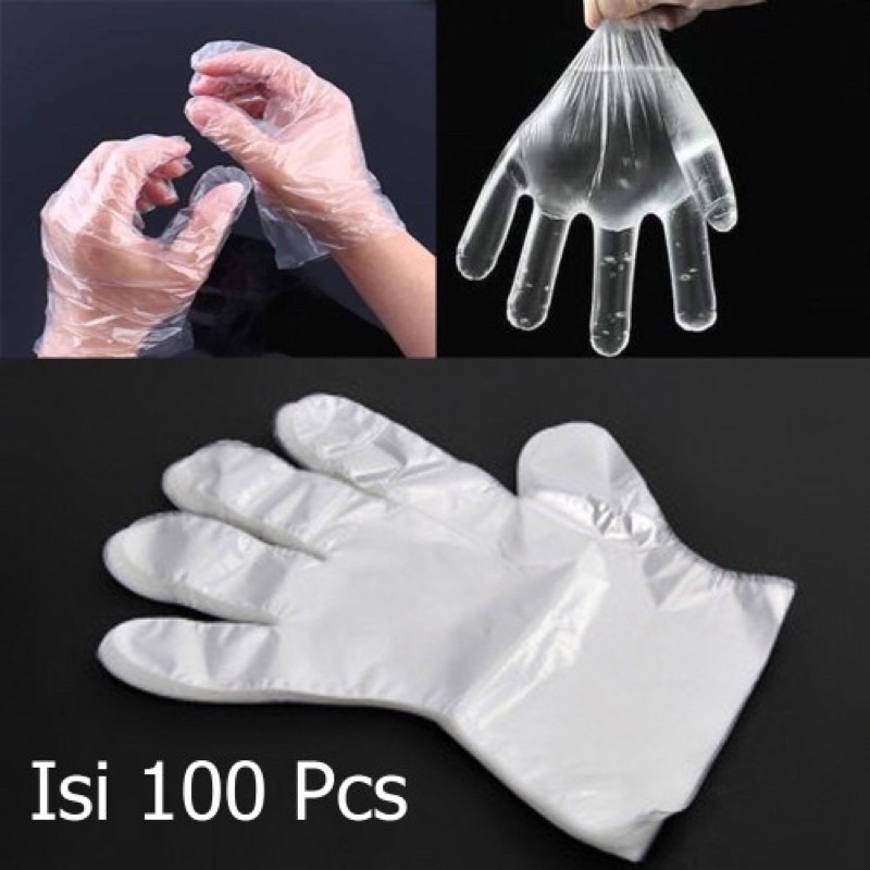 Jual Sarung Tangan Plastik / Disposable Glove isi 100 | Shopee Indonesia
