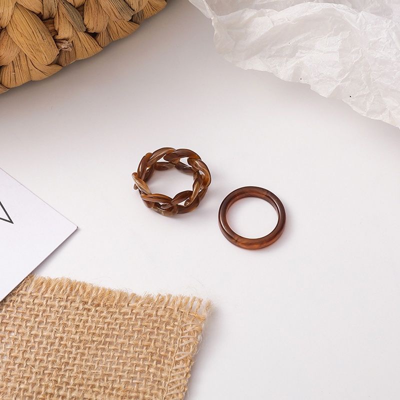 Jual Korean Chain Resin Ring Set | Cincin Akrilik, Cincin Korea, Cincin Wanita, Retro Aesthetic ...