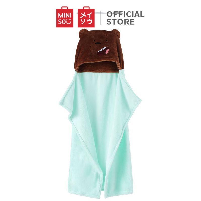 Jual MINISO X WE BARE BEARS! marvel & Wbb kids blanket with hoodie ...