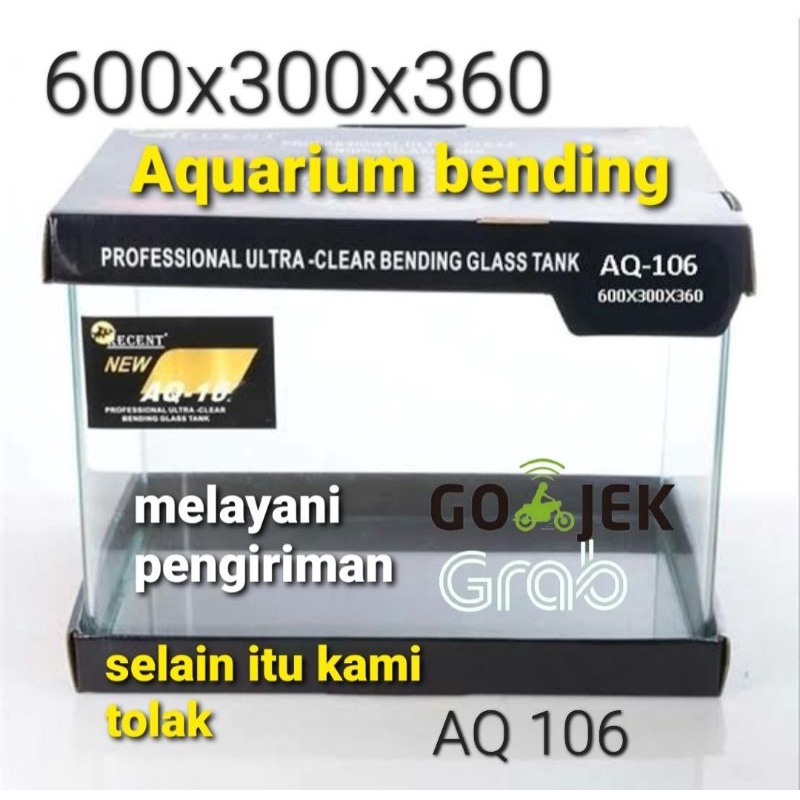 Jual aquarium bending 106 tank 60 cm bending106 KHUSUS JASA GRAB DAN GOJEK | Shopee Indonesia