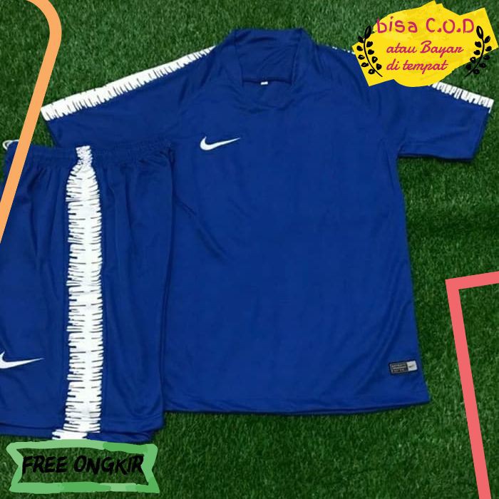 Jual [COD]403 BAJU FUTSAL / BAJU BOLA / JERSEY / NIKE TRAINING BIRU ...