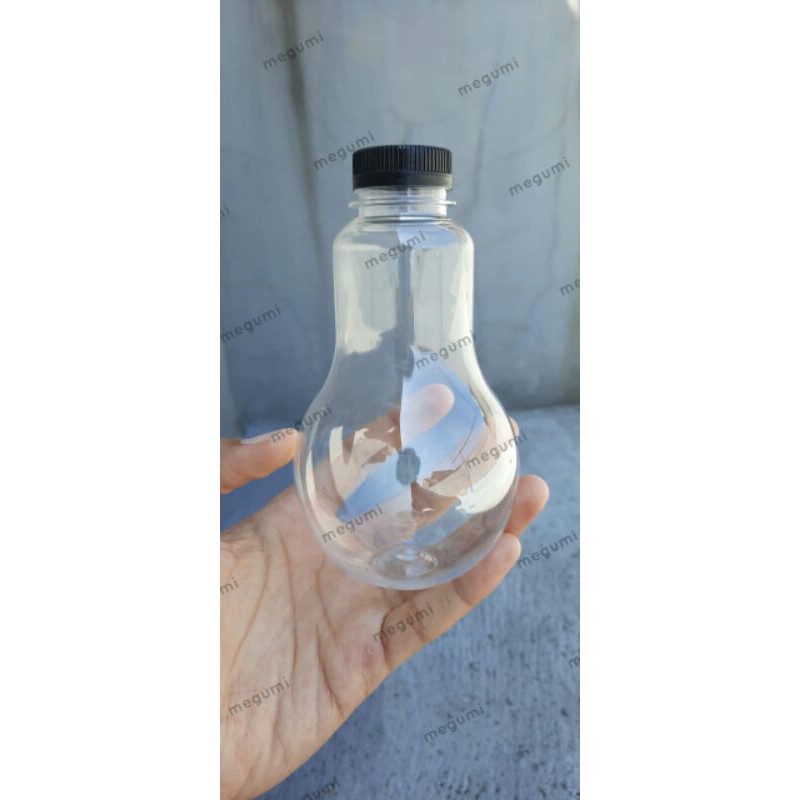 Jual Botol Bohlam 320ml / Botol Plastik / botol ikan/ Botol jamu ...