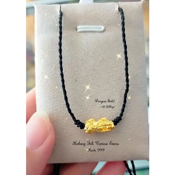 Jual KALUNG TALI VARIASI EMAS KADAR 999 (24K) | Shopee Indonesia