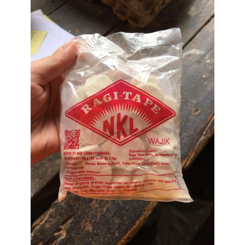Jual RAGI TAPE NKL ISI 85 GRAM 25 BUTIR 85g TERBAIK BERKUALITAS PAKAN ...