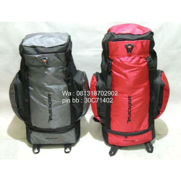 Jual Best Seller // Tas Gunung / Carrier Merek Tracker 80L - Ada Frame ...