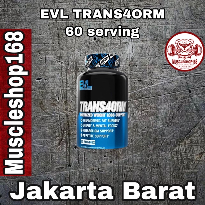 Jual EVL TRANSFORM 120 Kapsul FAT BURNER EVL TRANS4ORM EVLUTION 120 ...