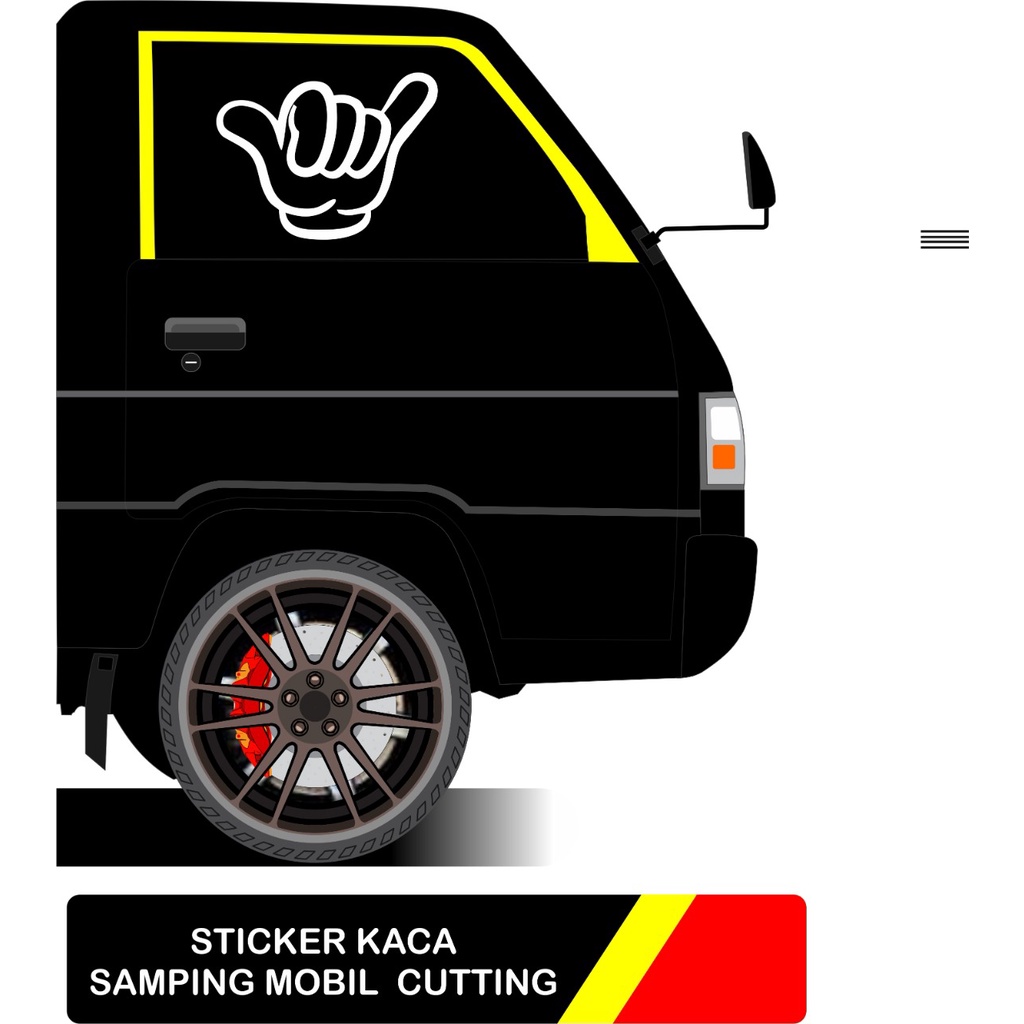 Jual Sticker Cutting Kaca Mobil Pickup / Stiker Kaca truk / Sticker ...