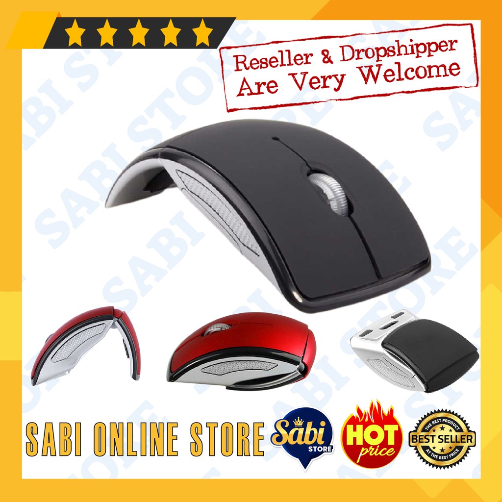 Jual MOUSE LIPAT GAMING PORTABLE WIRELESS MOUSE LENGKUNG KEKINIAN 2 ...