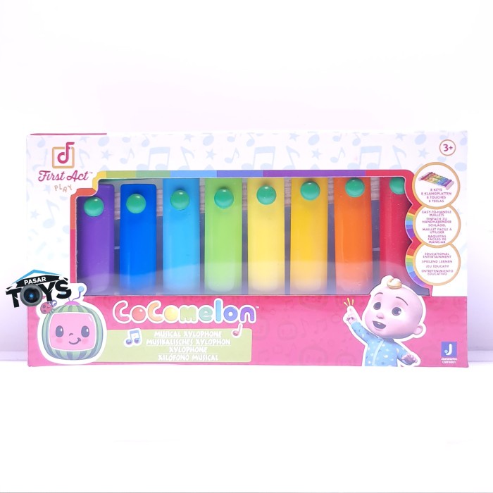 Jual CoComelon First Act Musical Xylophone with 2 Mallets | Shopee ...