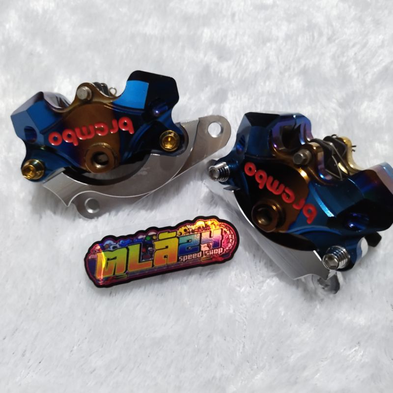 Jual kaliper 2piston +breket disk ukuran standar Yamaha Honda Beat Mio Scoopy Vario | Shopee ...