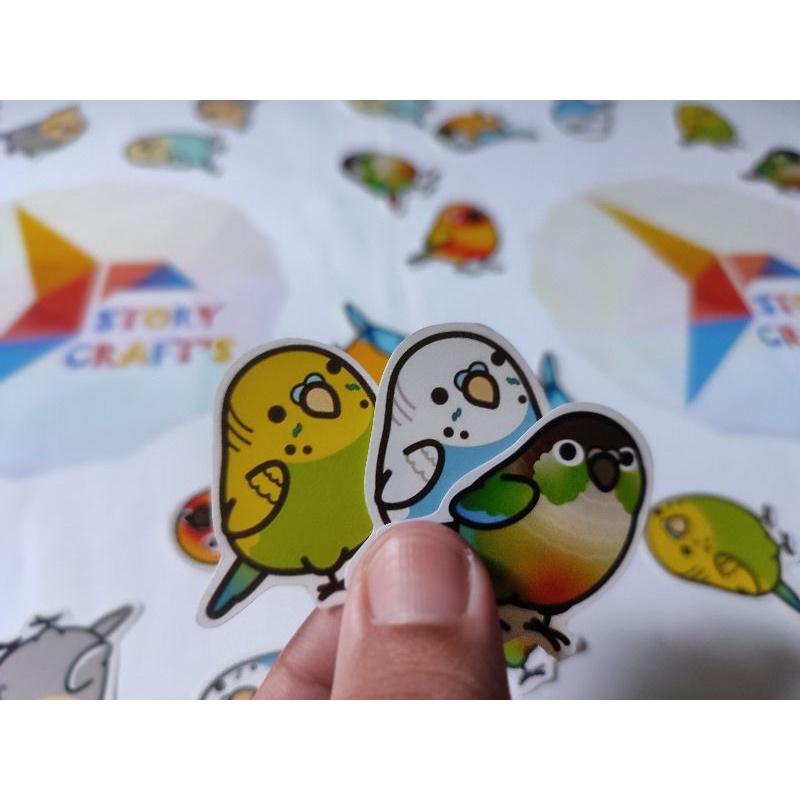 Jual Sticker Animasi Burung Chibi Lucu Bahan Glosy Chromo Murah ...