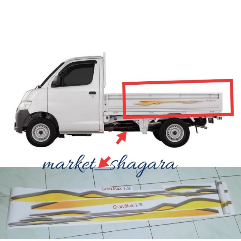 Jual stiker grandmax pick up / stiker bak / stiker grandmax | Shopee Indonesia