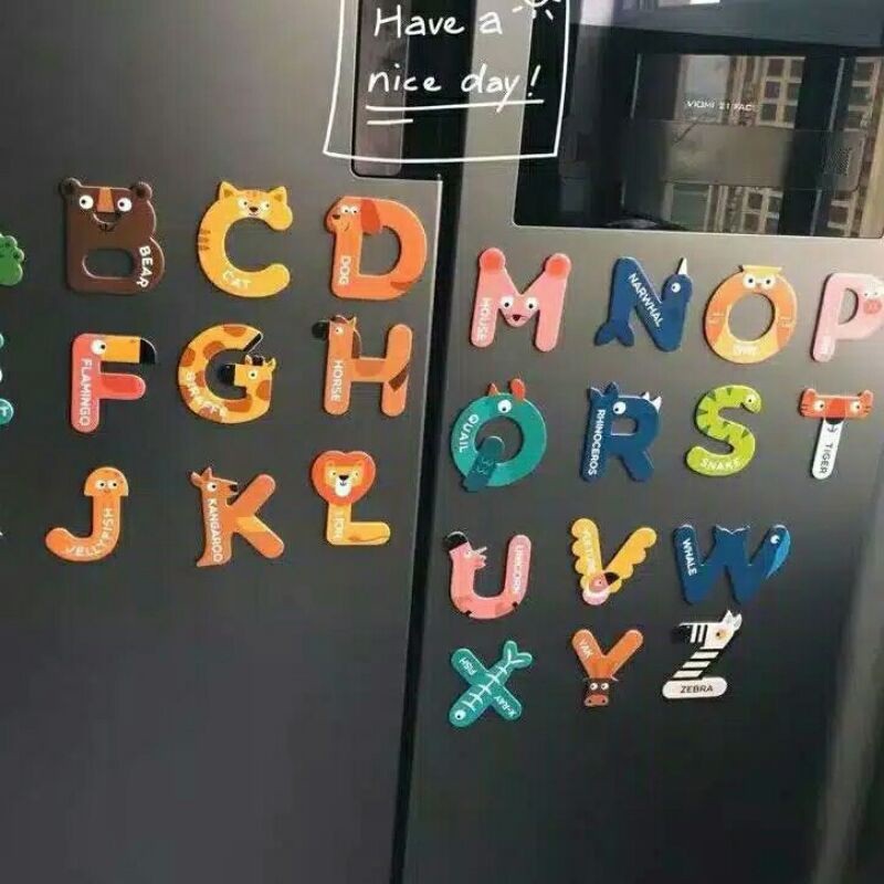 Jual mideer magnet alfabet/ magnet alphabet kualitas bagus | Shopee ...