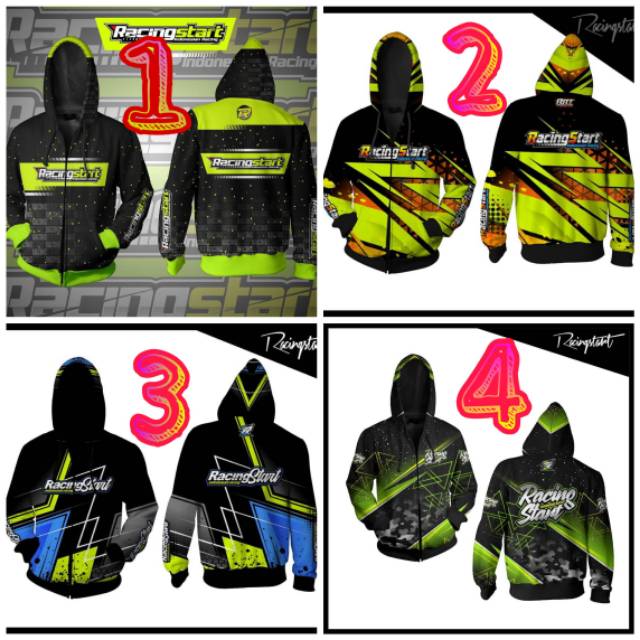 Jual RACINGSTART Promo Jaket Trucker Hoodie Digital Printing Sublimasi Original HR | Shopee ...
