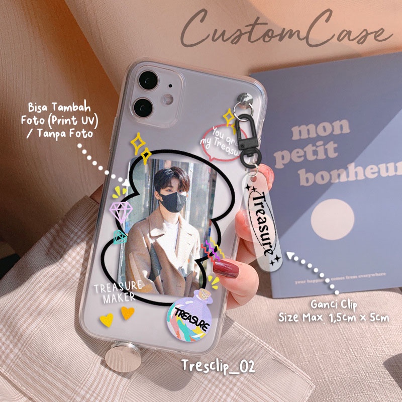 Jual Custom Case Korean Design KPOP TREASURE Dengan Gantungan Akrilik ...