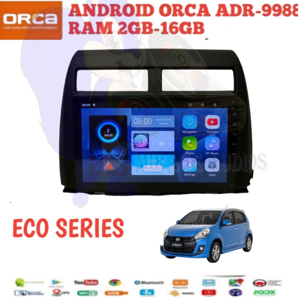 Jual Head Unit Android Orca Eco Series Sirion 2015 - 2017 10 inch pnp ...