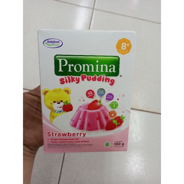 Jual Promina Silky Pudding Strawberry 100g | Shopee Indonesia