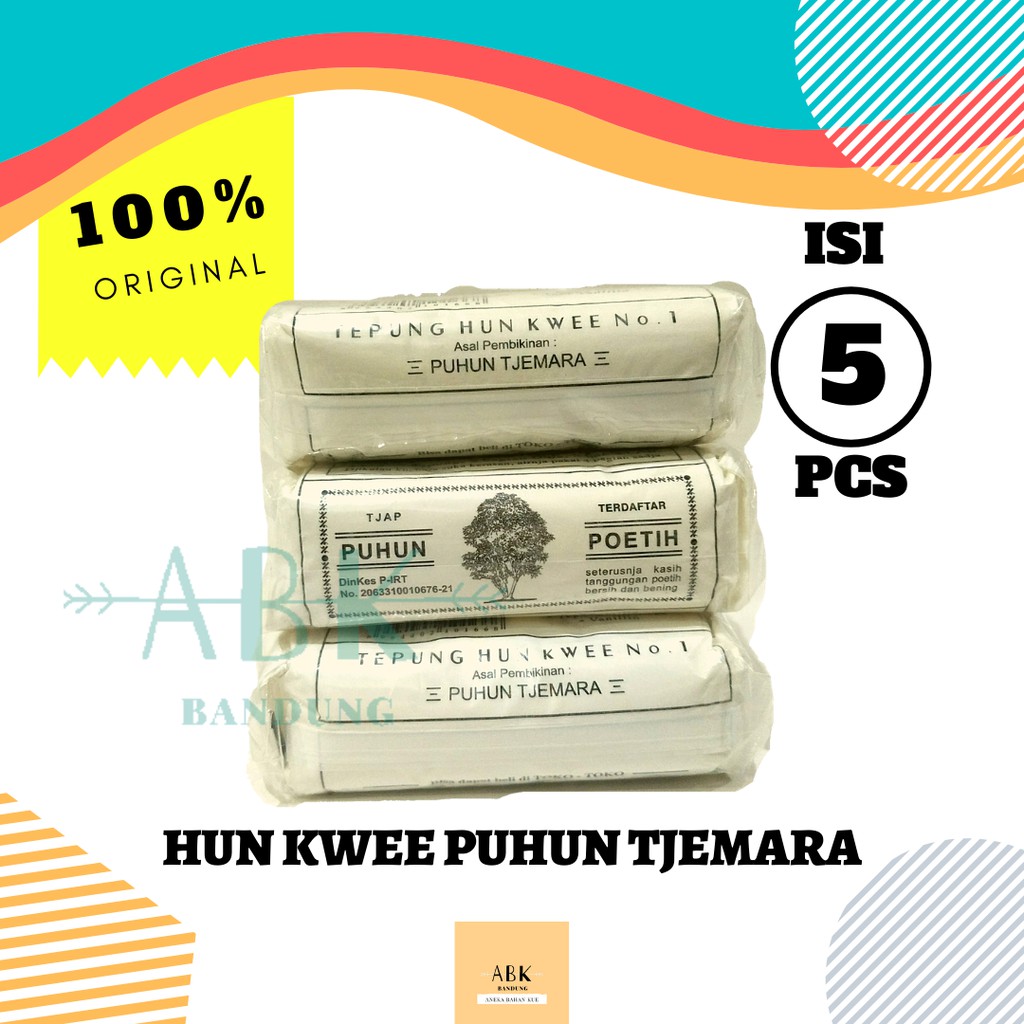 Jual TEPUNG HUNKWE PUHUN TJEMARA 90 GRAM X 5 | HUNKWEE CAP CEMARA | HUN ...