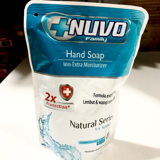 Jual Nuvo Hand Soap Icy Splash 250ml 250 ml - Sabun Cuci Tangan Biru ...