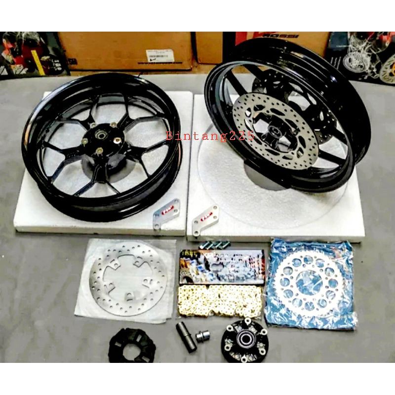 Jual paket Velg VROSSI R15 V3 R15 V4 velg R15 VVA Vixion R MT15 tapak ...