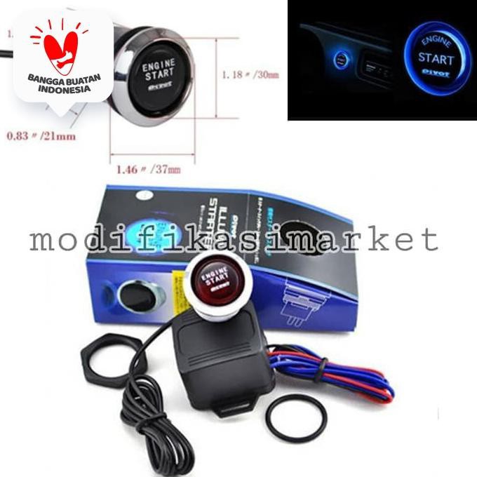 Jual START STOP CAR ENGINE PUSH BUTTON KEYLESS PIVOT | Shopee Indonesia