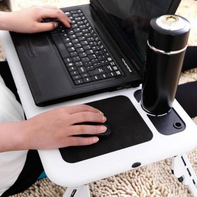 Jual Meja laptop 3 in 1 Meja, kipas, tempat mouse | Shopee Indonesia
