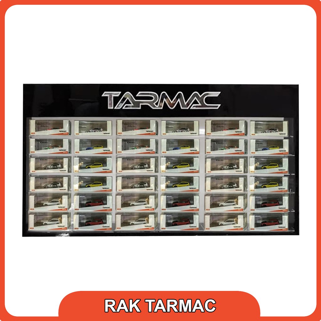 Jual Rak Diecast Akrilik Tarmac Isi 36 - Skala 64 Header | Shopee Indonesia