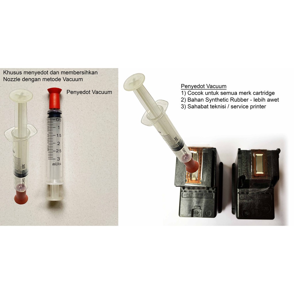 Jual Penyedot tinta Vakum dan pembersih head cleaner tinta cartridge ...