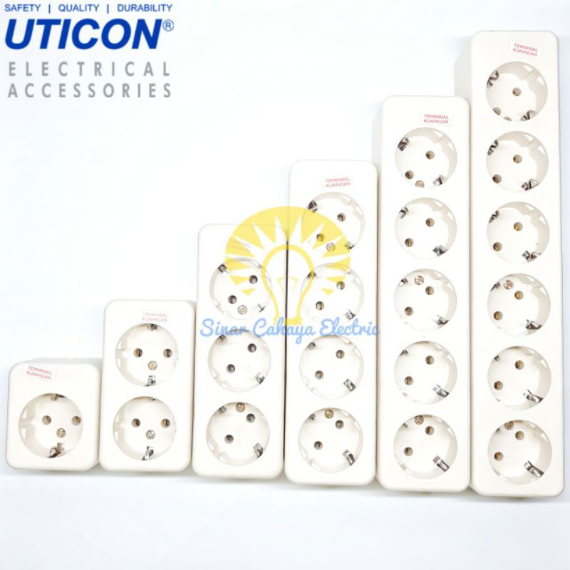 Jual STOP KONTAK UTICON 1,2,3,4,5,6 LUBANG TANPA KABEL BERKUALITAS BAHAN KUNINGAN SNI | Shopee ...
