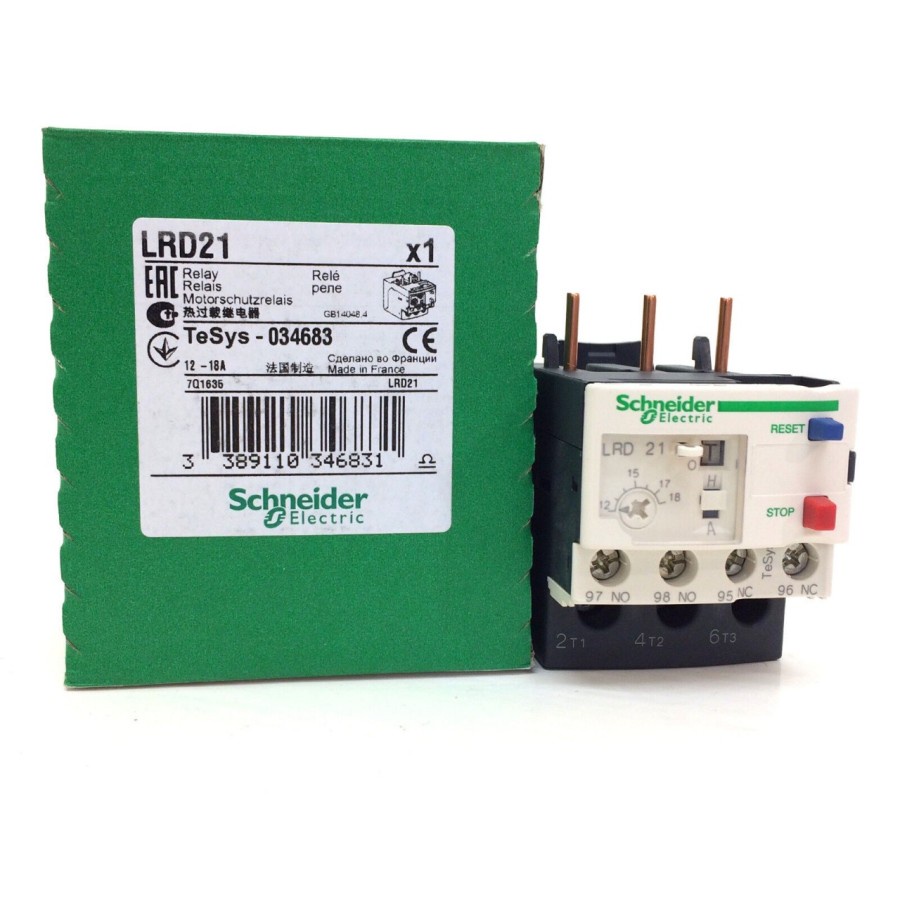 Jual Schneider LRD21 12-18A Thermal Overload Relay bagus handal ...