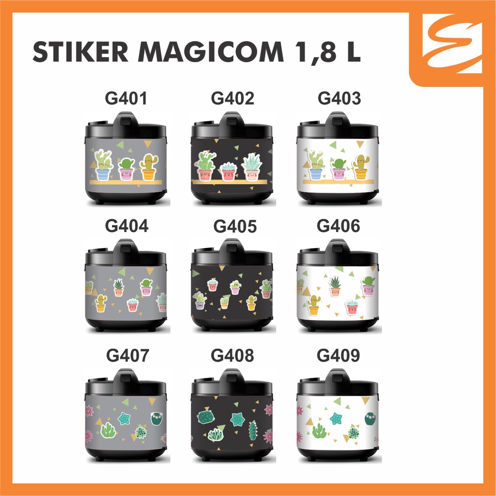 Jual Stiker magicom 1.8L (90cm x 20cm) - Cactus 1 (Sticker magicom ...