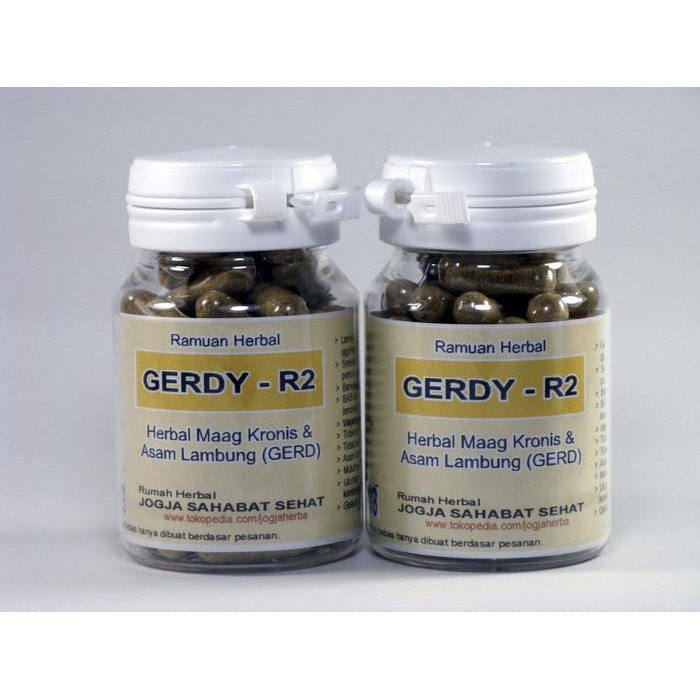 Jual Gerdy-R2 (Kapsul Herbal Obat Maag Kronis & Asam Lambung/Gerd ...