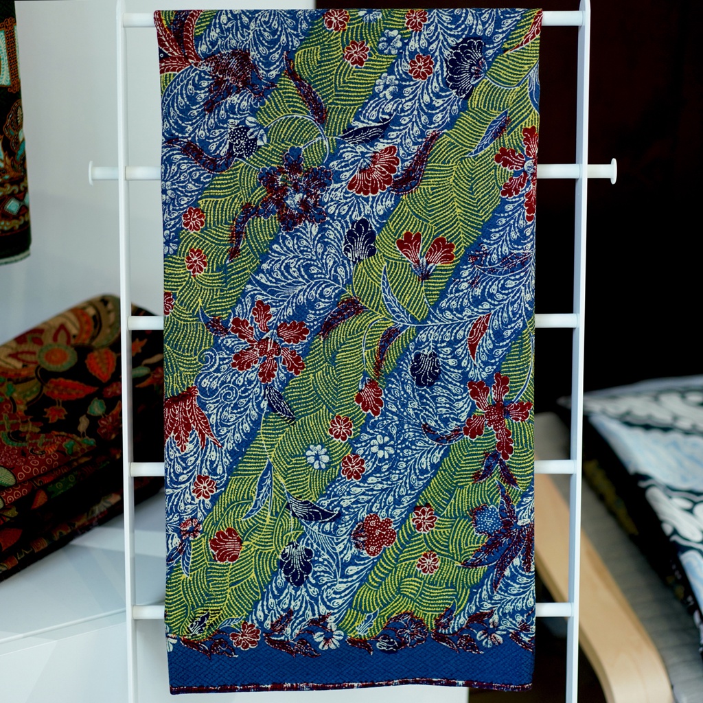 Jual KAIN BATIK PREMIUM Bahan Dobby Dobi Dobbi Dolbi Warna Biru Dongker ...