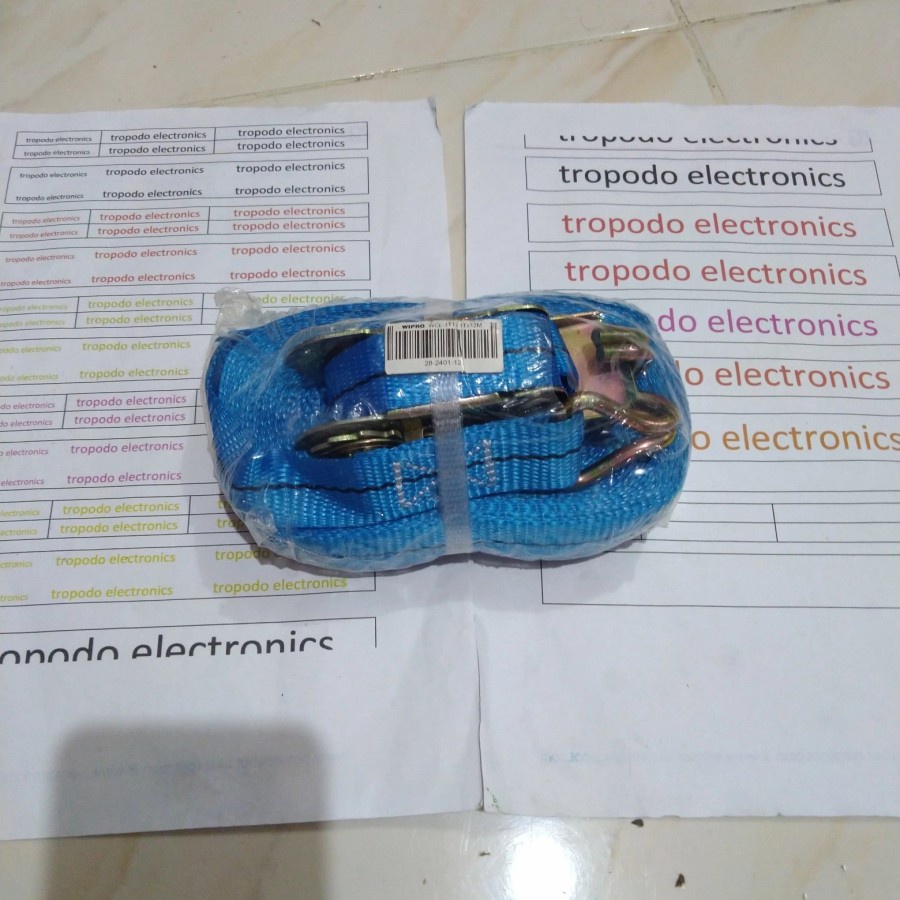 Jual Webing webbing ratchet Cargo lashing track WCL1T12 1Ton x 12M ...