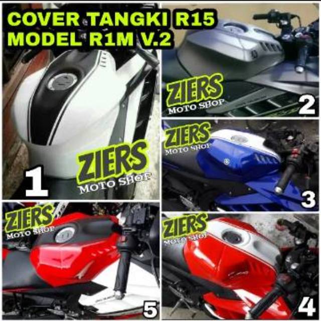 Jual cover tangki yamaha r15 kondom tangki yamaha r15 model R1M v2 ...