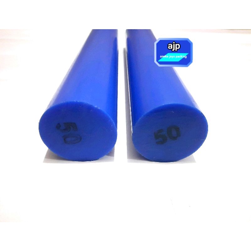 Jual mc blue rod 50mm x 10cm as hard nylon biru batangan | Shopee Indonesia