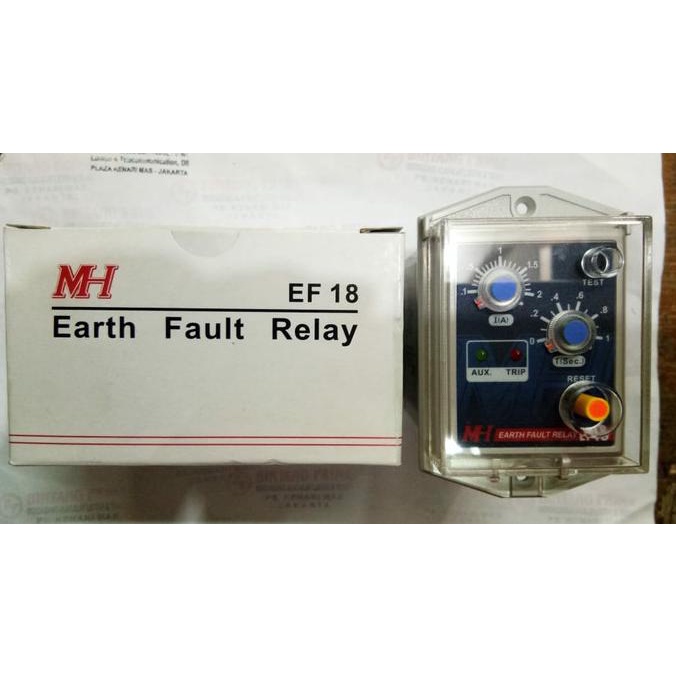 Jual EFR / Earth Fault Relay / Earth Fault Protector EF-18 220v merk MH ...