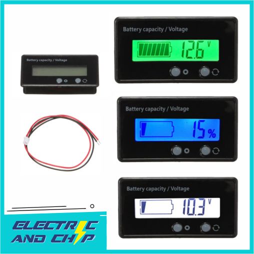 Jual Indikator Kapasitas Baterai Battery Capacity Digital Voltmeter 8-70V | Shopee Indonesia