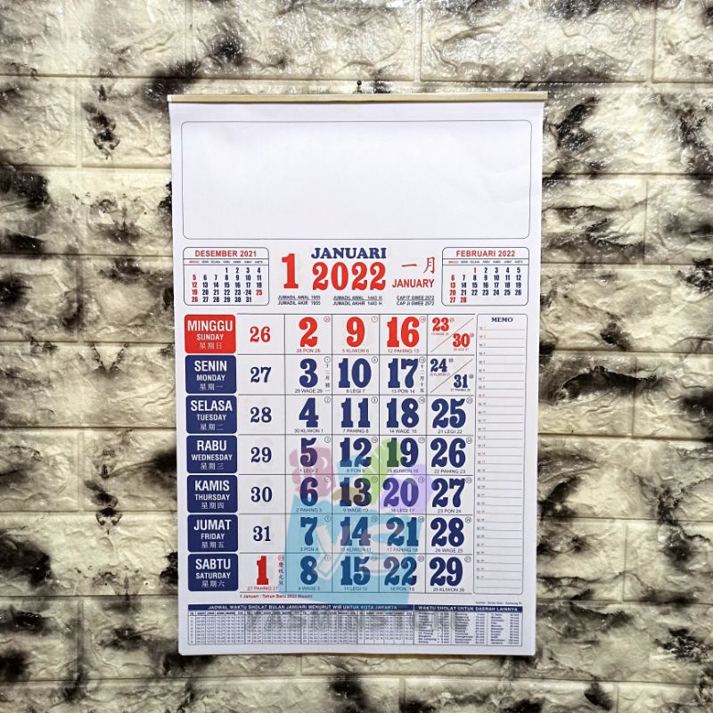 Jual Kalender Kerja Kecil Angka Tahun 2022 Kalender Dinding | Shopee ...