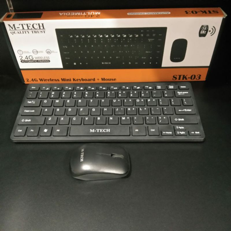 Jual M-Tech STK-03 Keyboard Wireless Mini Bundle | Shopee Indonesia