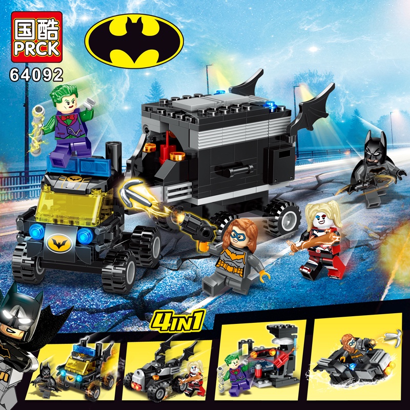Jual Brick Mobil Kapal Batman 4 in 1 PRCK 64092 | Shopee Indonesia