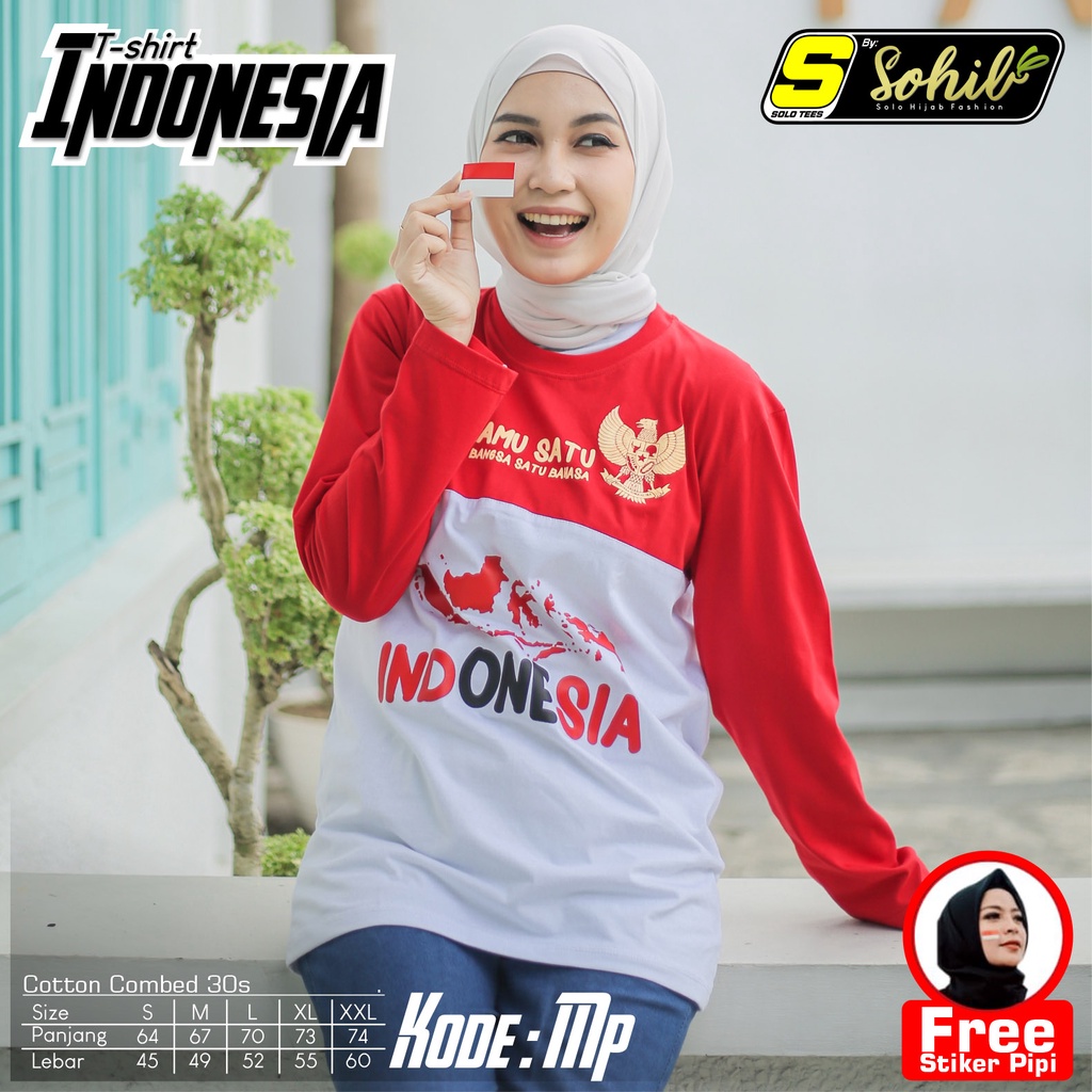 Jual KAOS TSHIRT MERAH PUTIH 78 KEMERDEKAAN INDONESIA | Shopee Indonesia