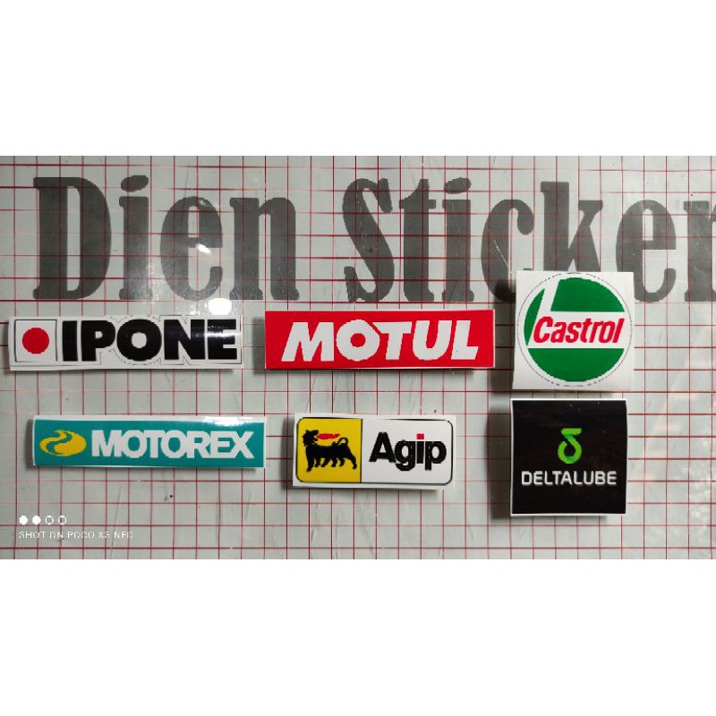 Jual STICKER OLI IPONE CASTROL MOTUL | Shopee Indonesia
