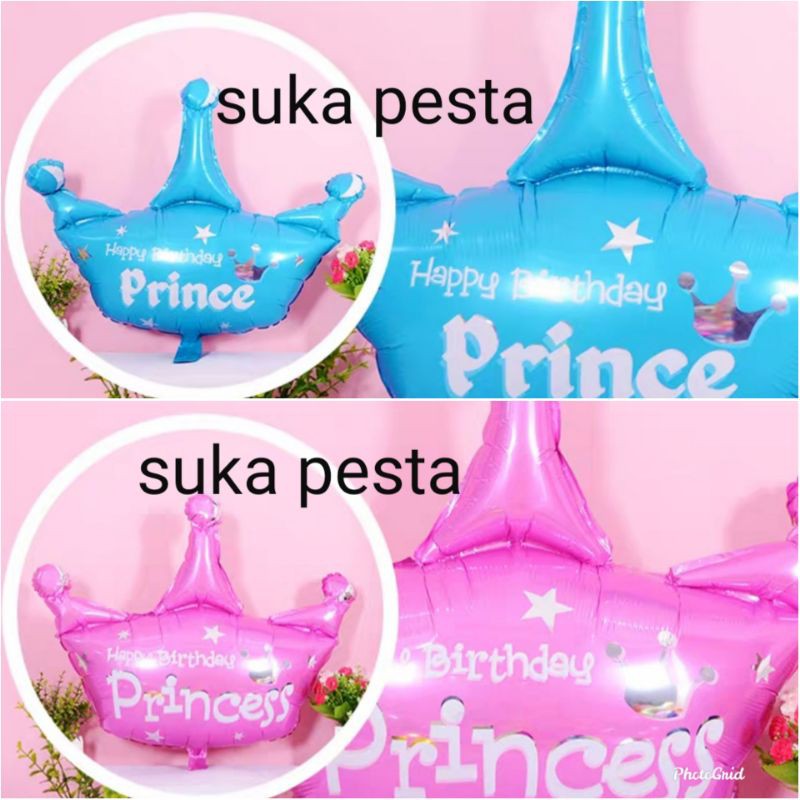 Jual BALON HAPPY BIRTHDAY CROWN / BALON CROWN PRINCESS / BALON CROWN ...