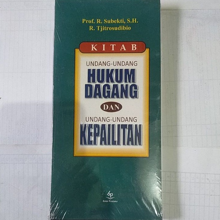 Jual Kitab Undang Undang Hukum Dagang dan Hukum Kepailitan - R. Subekti ...