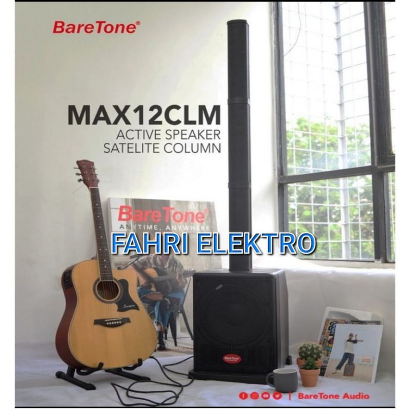 Jual Speaker Aktif Column Baretone Max12CLM Bluetooth Subwoofer 12 Inch ...
