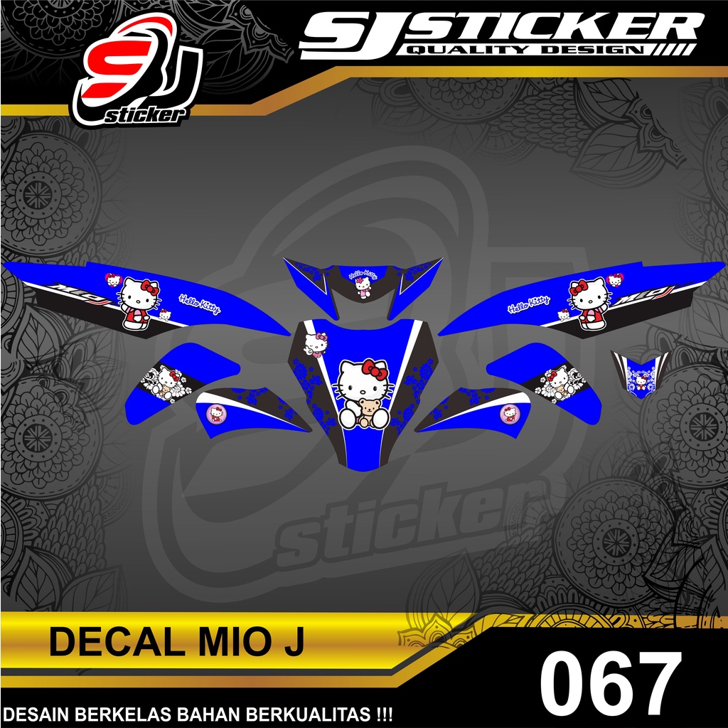 Jual Decal Mio J full Body - Decal Yamaha Mio J Desain HELOO KITTY ...