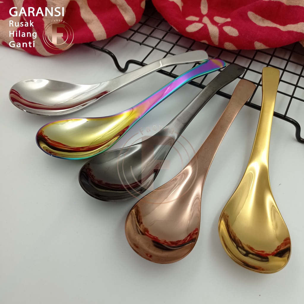Jual Sendok Bebek Size Besar Sup Kuah Sayur Makan Buah Stainless Steel ...