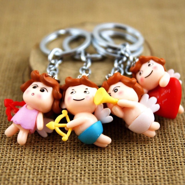Jual Gantungan Kunci Couple Cupid/ Miniatur Couple / Keychain ...
