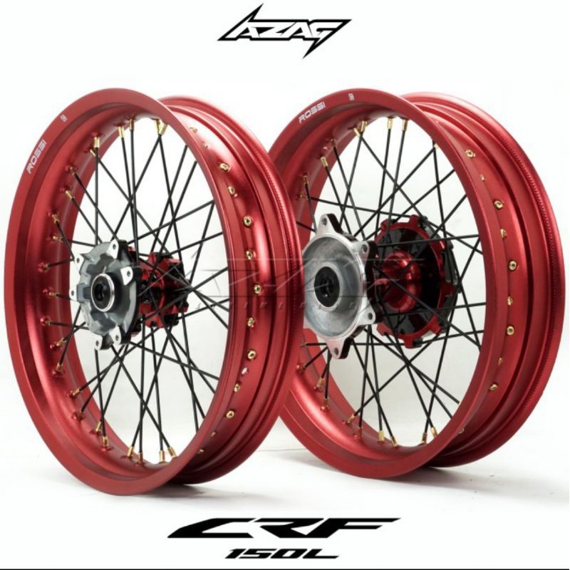 Jual VELG SET HONDA CRF 150 TWO TONE RED BLACK | Shopee Indonesia